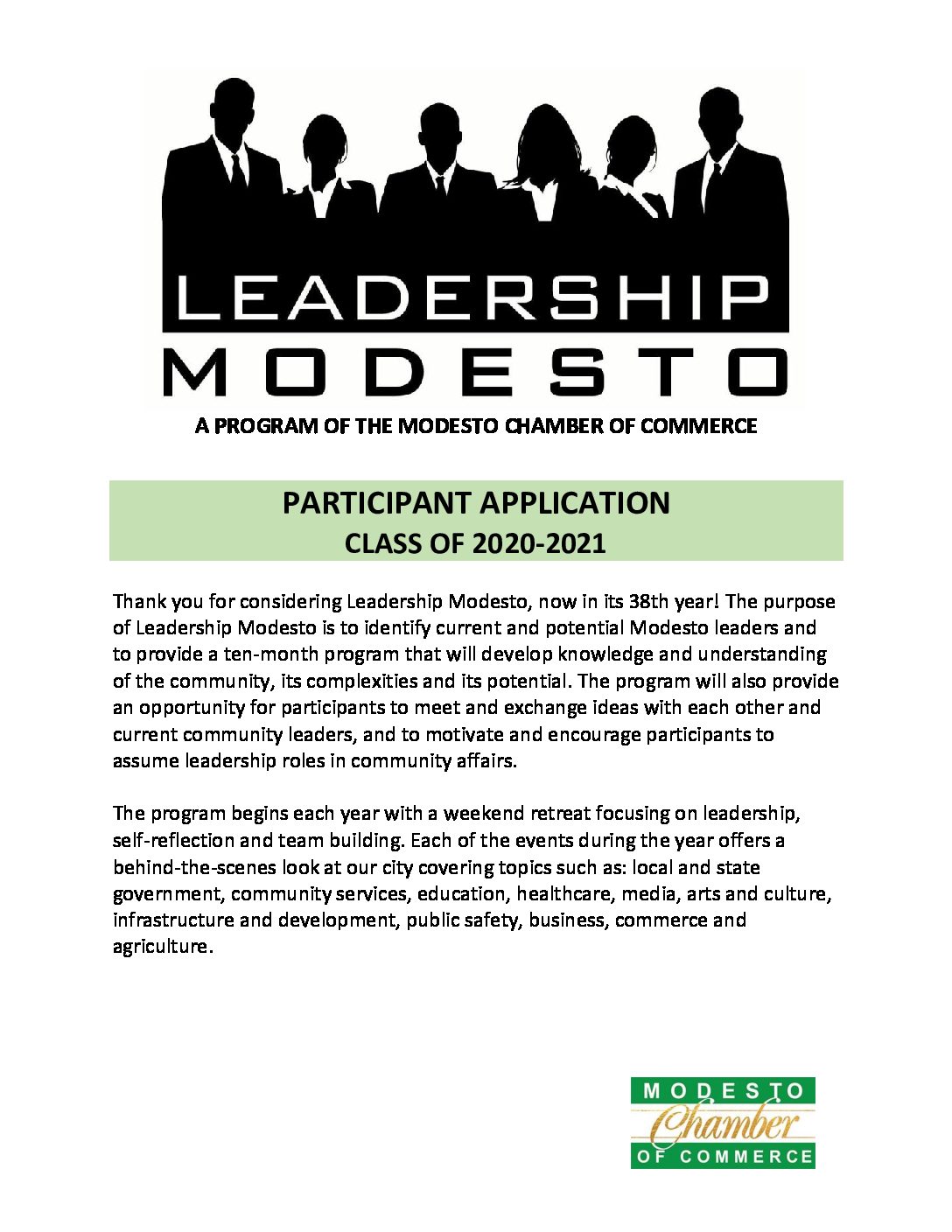 Leadership Modesto Application_Fillable | Modesto Chamber of Commerce